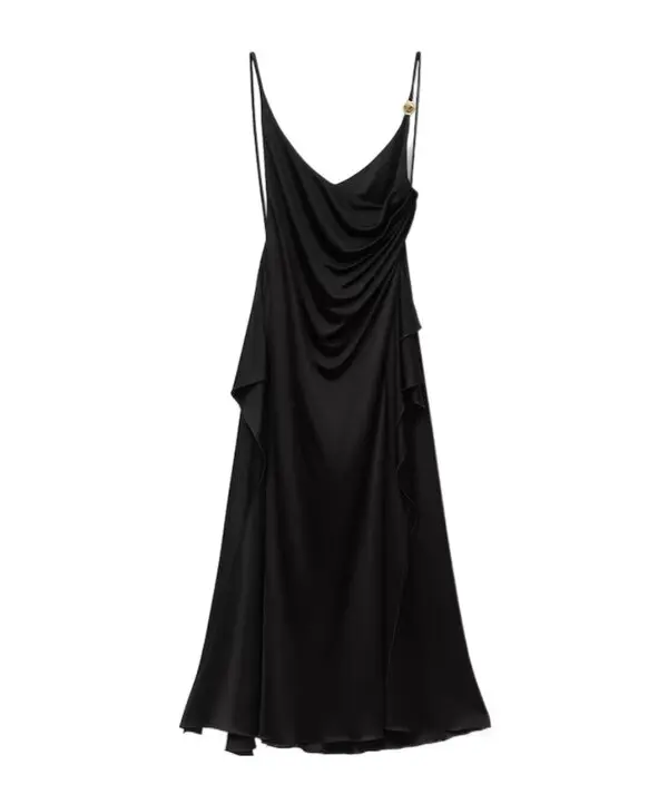 Versace Viscose-jersey Draped Midi Dress