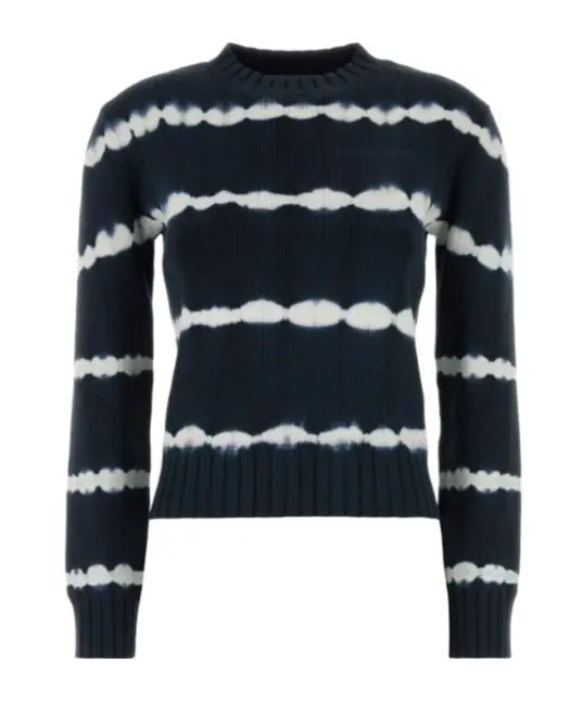 Balenciaga Striped Knit Top