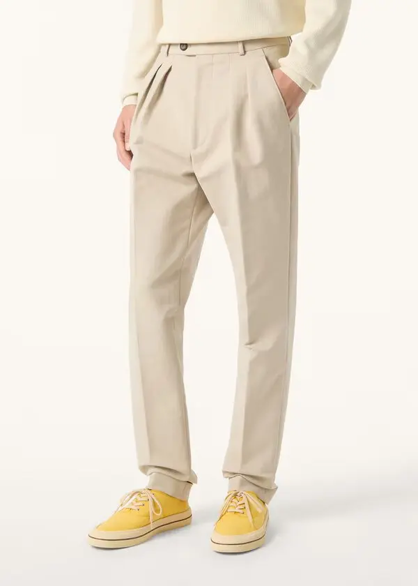 Loro Piana Pleated Cuffed Trousers
