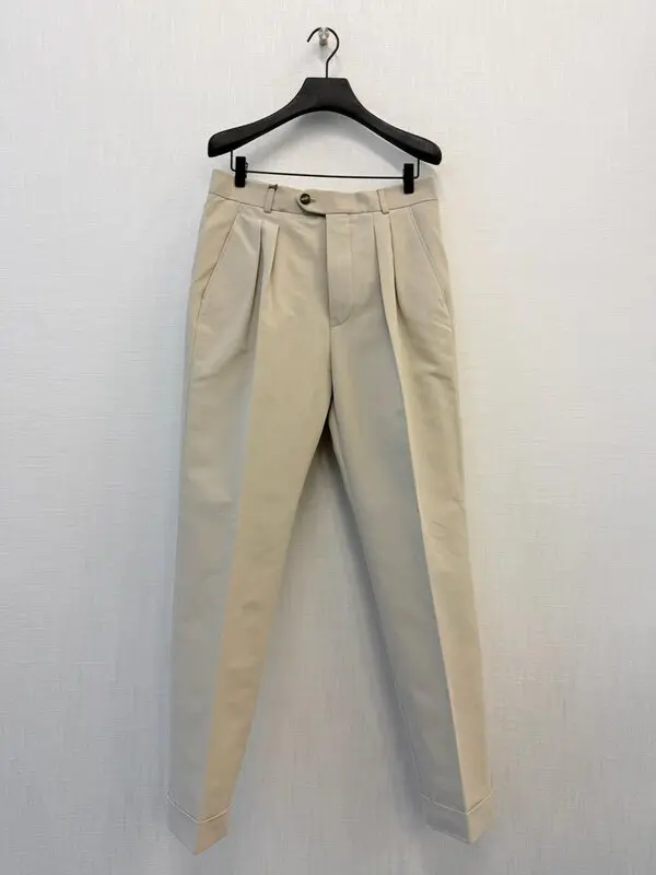Loro Piana Pleated Cuffed Trousers