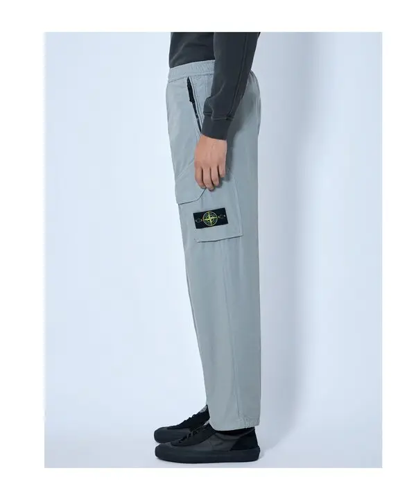 Stone Island Cargo Trousers With Elasticated Waistband