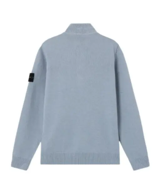 Stone Island Regular-fit Half-zip Jumper With Button Placket