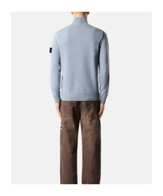 Stone Island Regular-fit Half-zip Jumper With Button Placket