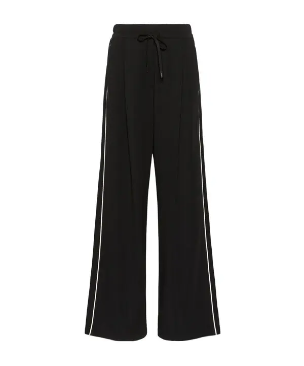 Max Mara Contrast Trim Wide-leg Pants