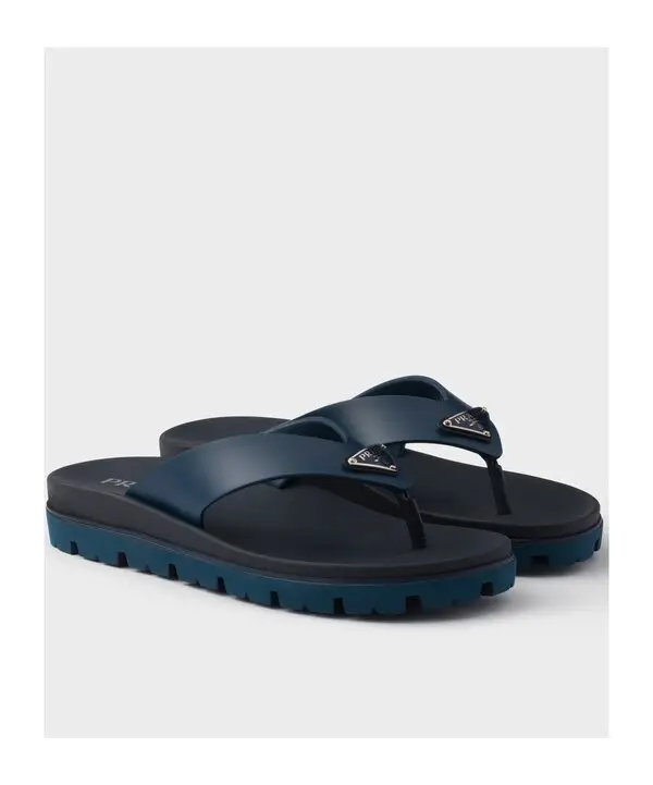 Prada Rubber Thong Sandals