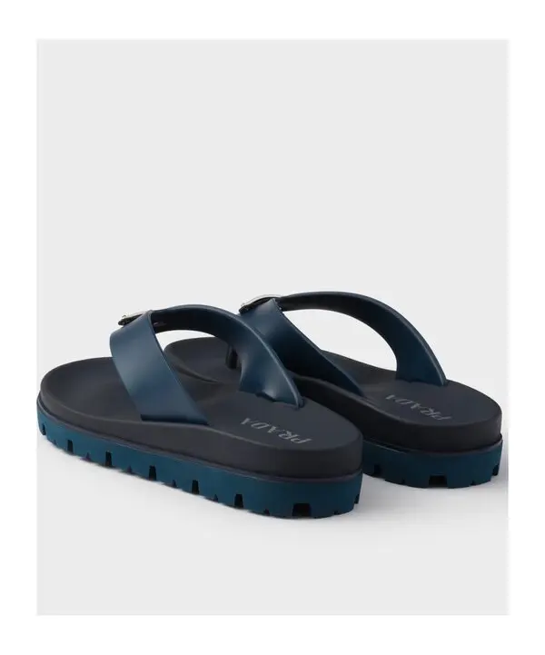 Prada Rubber Thong Sandals
