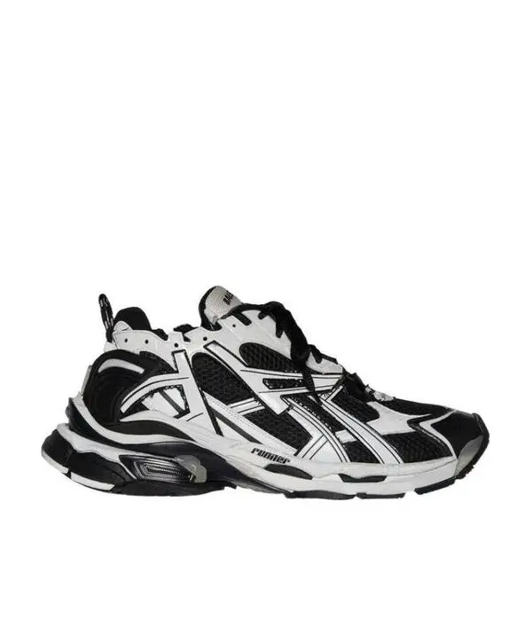 Balenciaga Runner Lace-up Sneakers - White/black