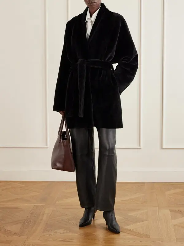 Nour Hammour Shearling Coat