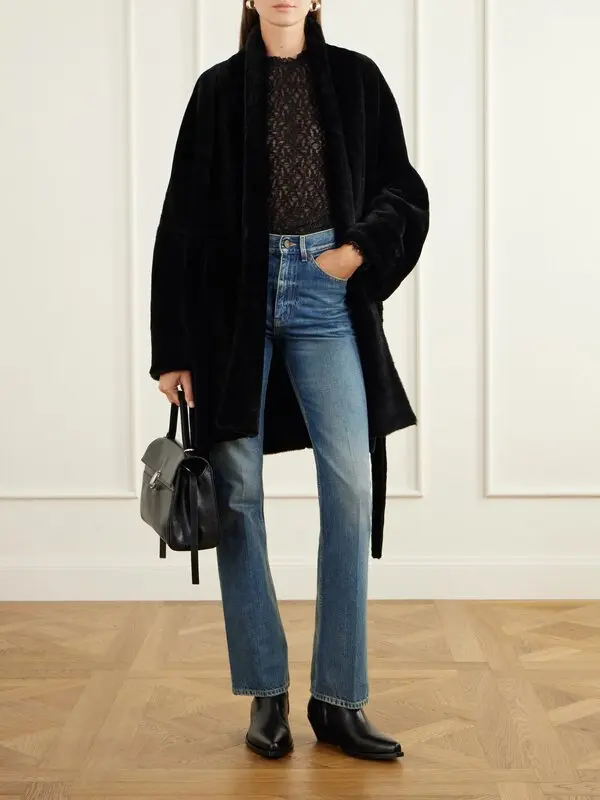 Nour Hammour Shearling Coat