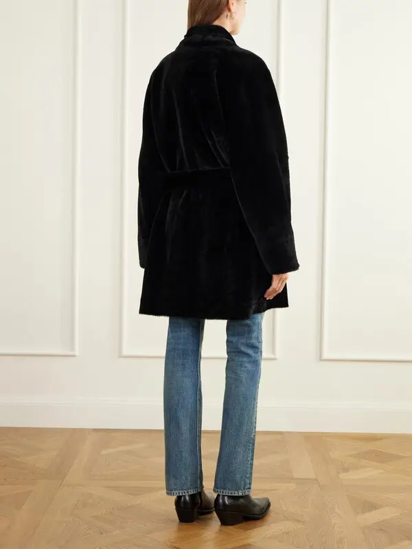 Nour Hammour Shearling Coat