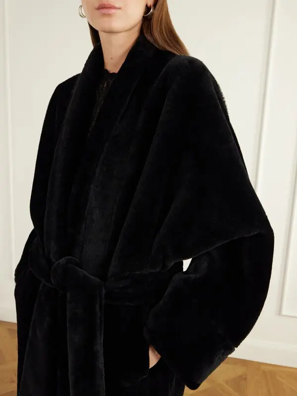 Nour Hammour Shearling Coat