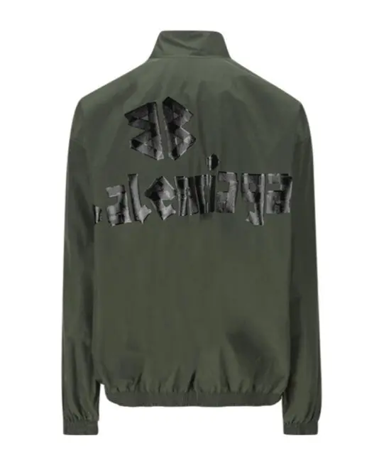 Balenciaga Tape Logo High-neck Jacket