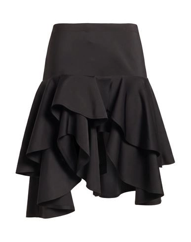 DES_PHEMMES Midi Skirt Size Polyester, Elastane - Black