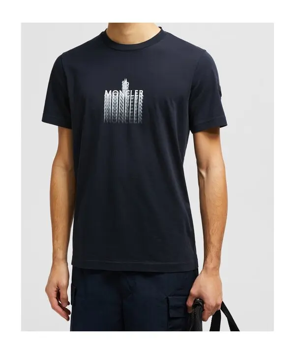 Moncler Logo Printed Crewneck T-shirt