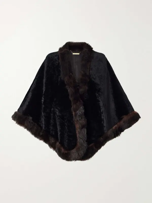 Nour Hammour Shearling Shawl