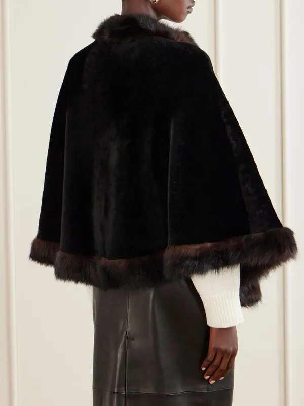 Nour Hammour Shearling Shawl