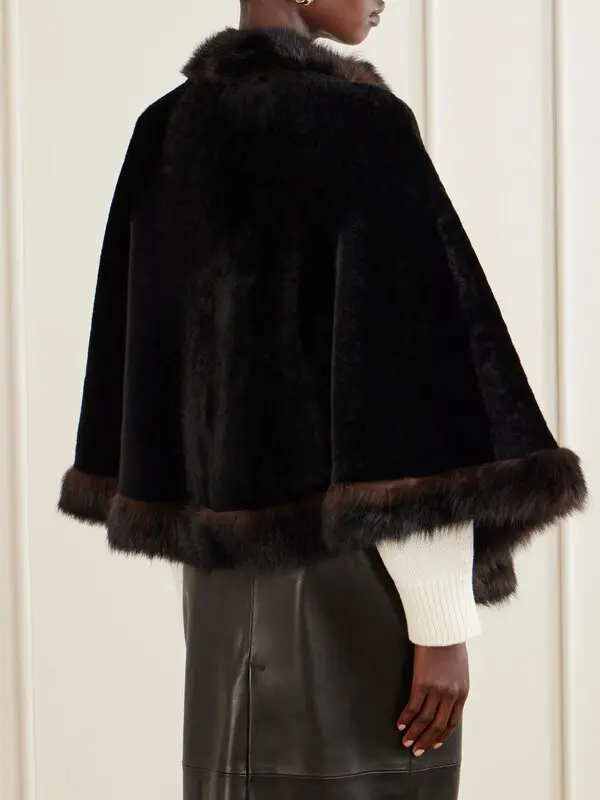 Nour Hammour Shearling Shawl