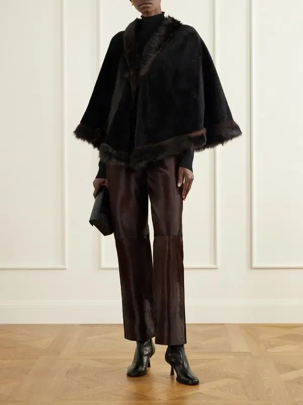 Nour Hammour Shearling Shawl