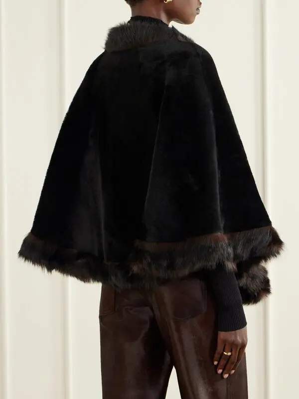 Nour Hammour Shearling Shawl
