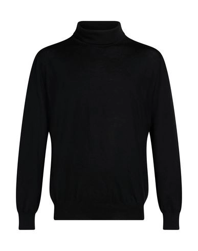 LARDINI Turtleneck Size Wool - Black