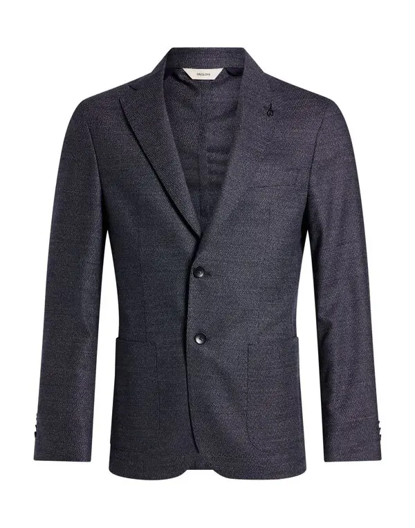 PAOLONI Blazer Slate Size Virgin Wool, Elastane