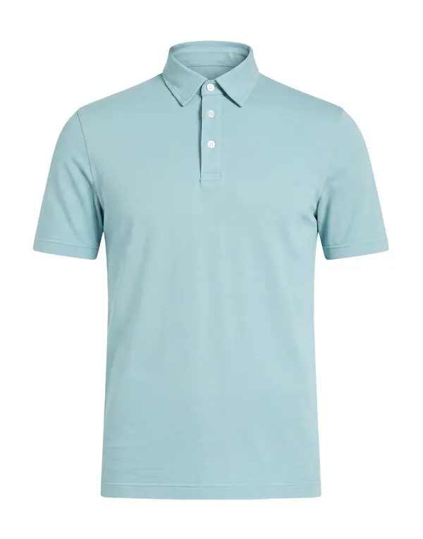 Fedeli Polo Shirt Sky Size Cotton