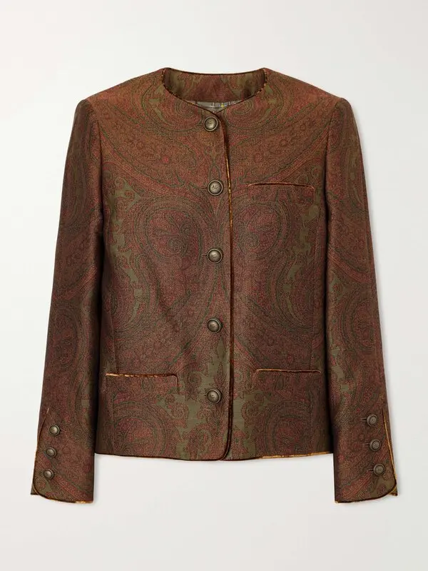 Etro Paisley-jacquard Crepe Blazer