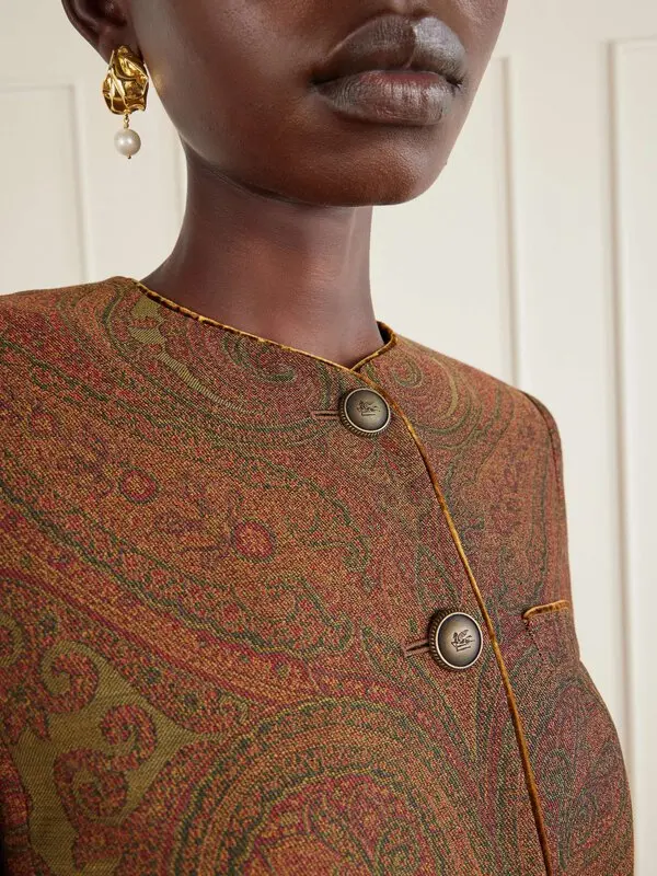 Etro Paisley-jacquard Crepe Blazer