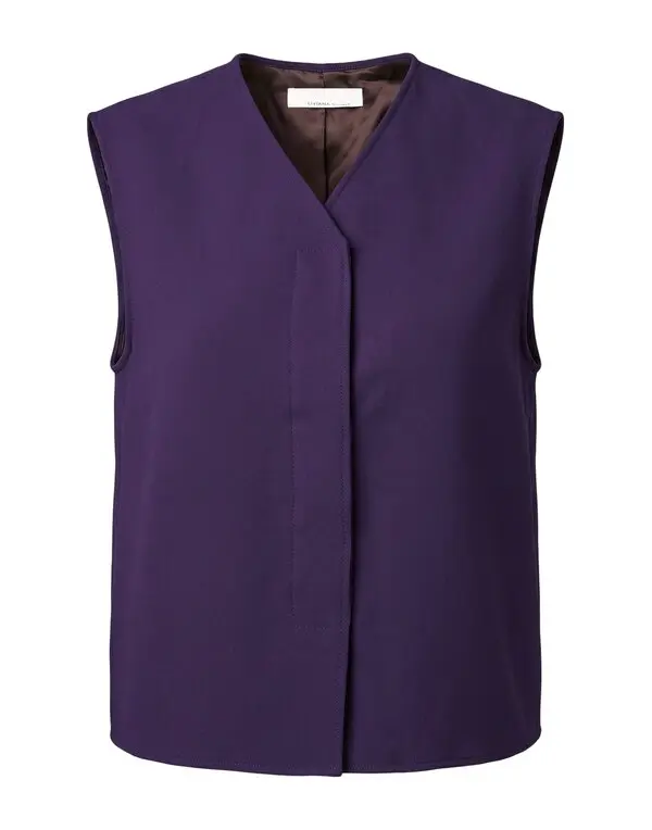 Liviana Conti Sleeveless Crepe Vest