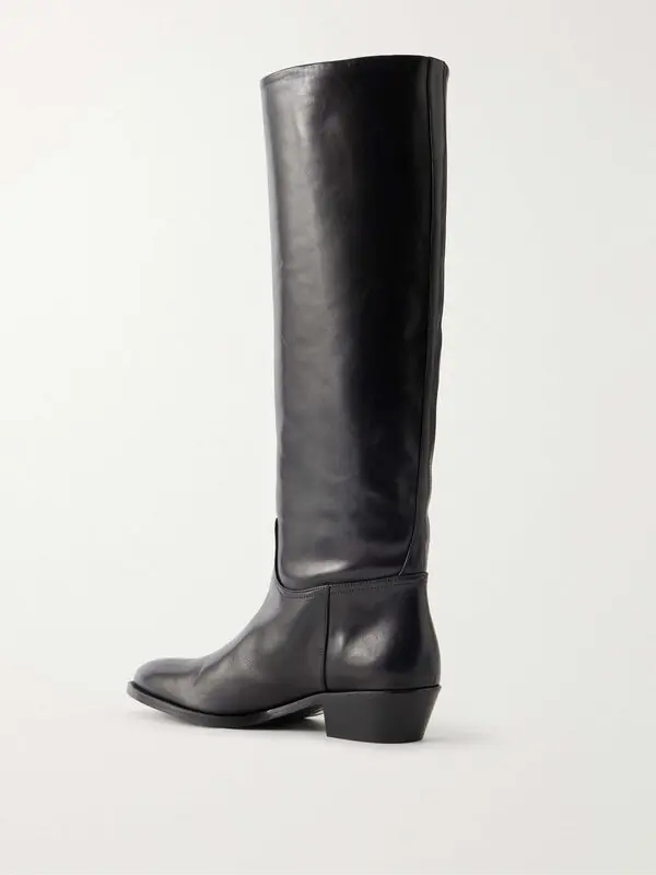 JUDE Den 35 Leather Knee Boots