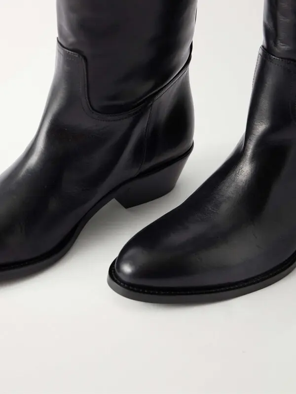 JUDE Den 35 Leather Knee Boots