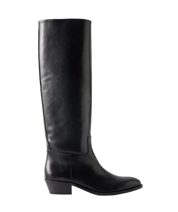 JUDE Den Leather Knee High Boots