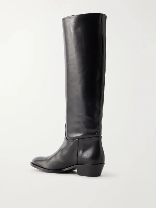 JUDE Den Leather Knee High Boots