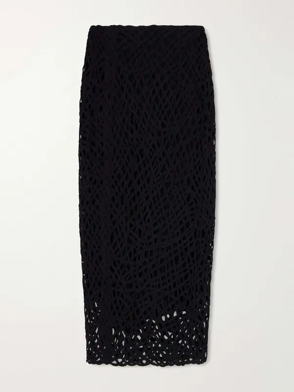 DIOTIMA Marseille Crocheted Midi Skirt