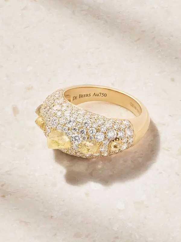 De Beers Talisman 18-karat Diamond Ring