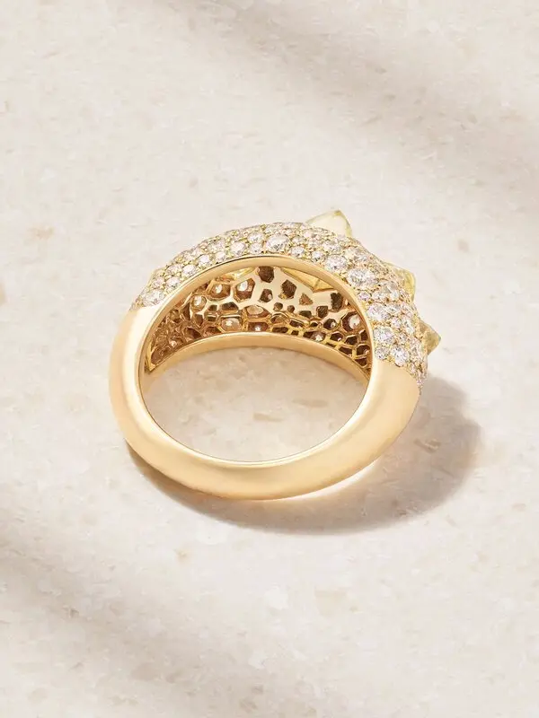De Beers Talisman 18-karat Diamond Ring