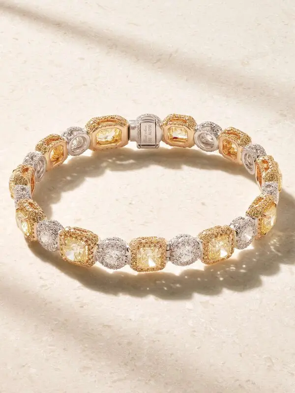 DAVID MORRIS 18-karat Gold And Diamond Bracelet