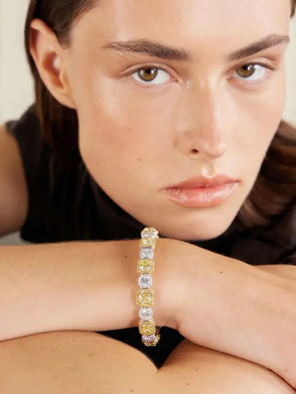 DAVID MORRIS 18-karat Gold And Diamond Bracelet