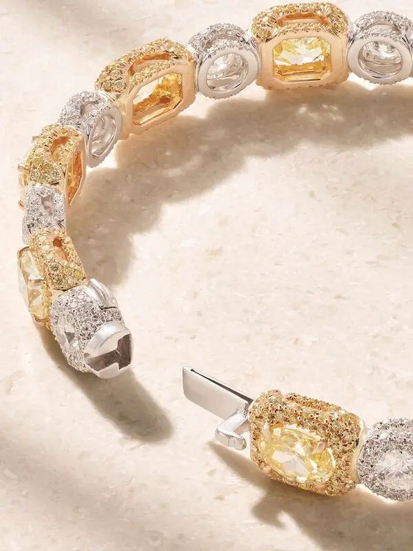 DAVID MORRIS 18-karat Gold And Diamond Bracelet