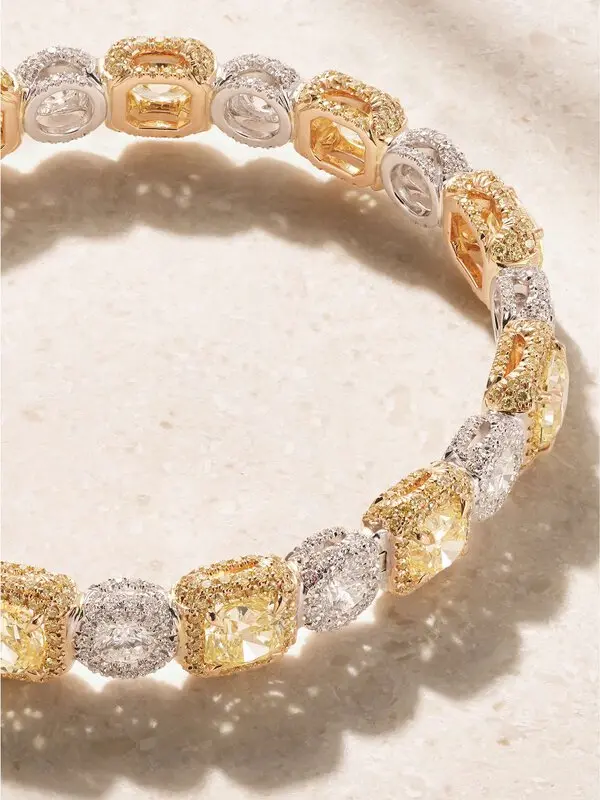 DAVID MORRIS 18-karat Gold And Diamond Bracelet