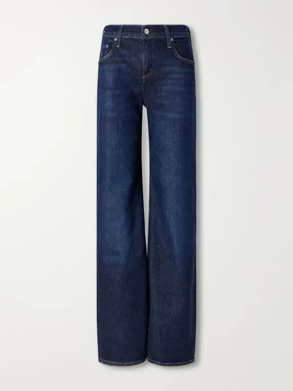 Citizens Of Humanity Nora Mid-rise Wide-leg Jeans - Blue