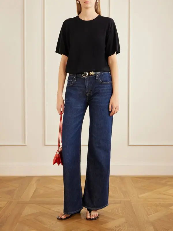 Citizens Of Humanity Nora Mid-rise Wide-leg Jeans - Blue