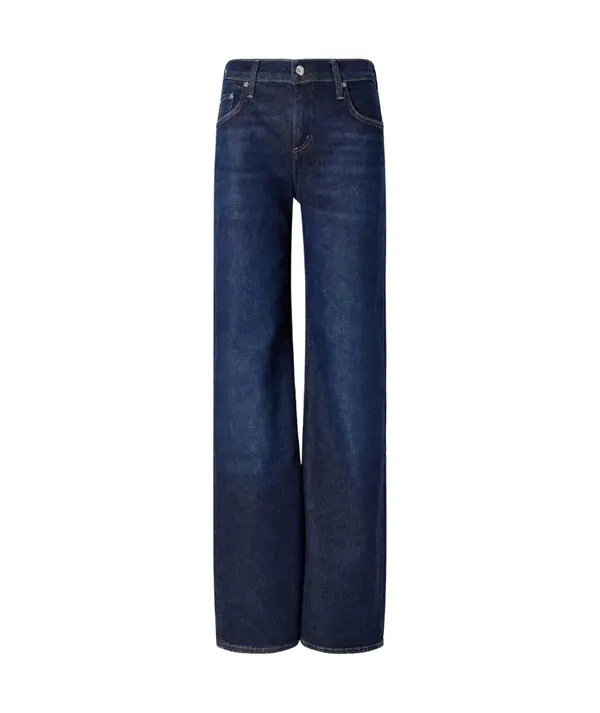 Citizens Of Humanity Nora Mid-rise Wide-leg Jeans - Blue