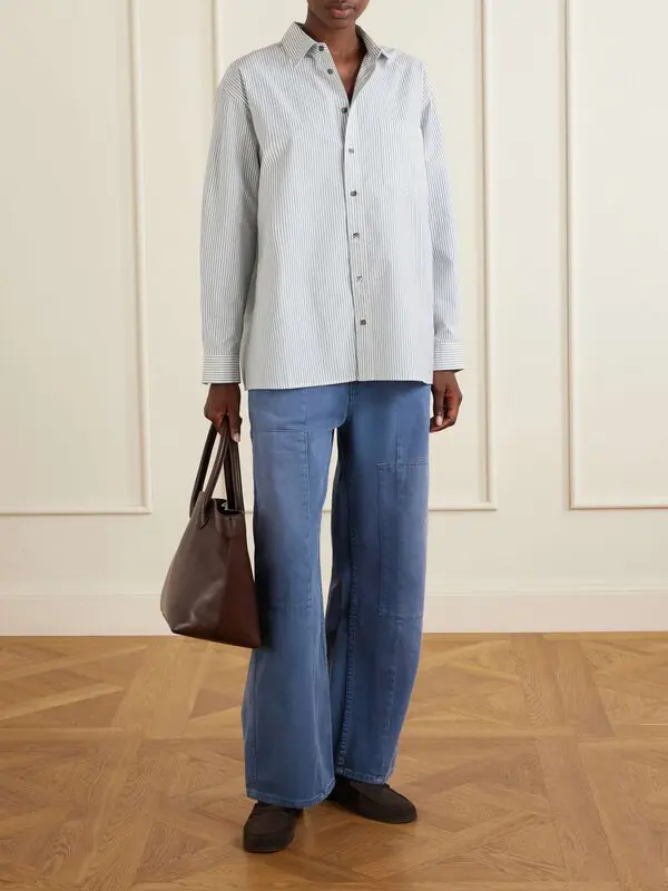 B Sides Nolan Cotton-blend Seersucker Shirt