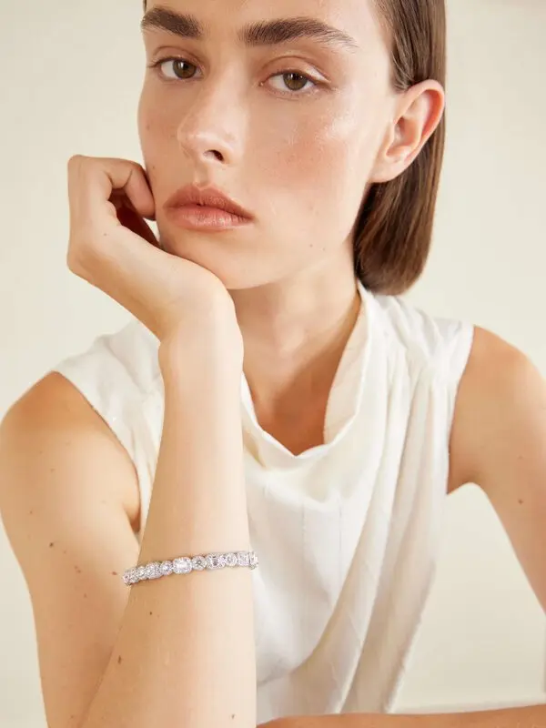 DAVID MORRIS 18-karat White Diamond Bracelet