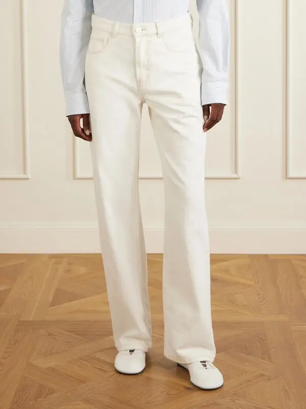 AMI Paris Mid-rise Wide-leg Jeans