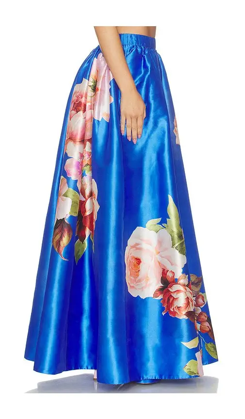 Hemant & Nandita Floral Print Maxi Skirt