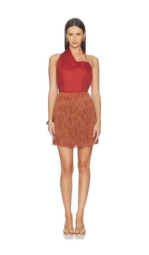 Azulu Palmer Dress - Sunset Orange