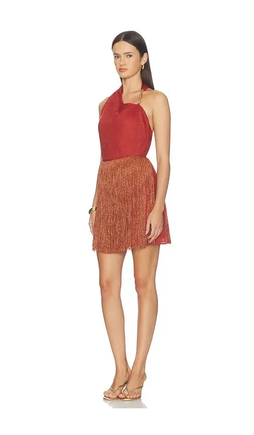Azulu Palmer Dress - Sunset Orange