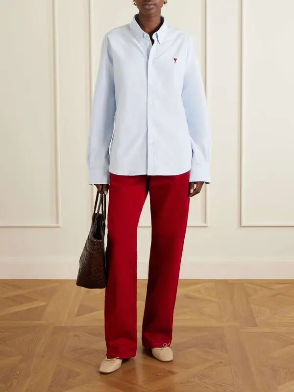 AMI Paris Mid-rise Wide-leg Jeans
